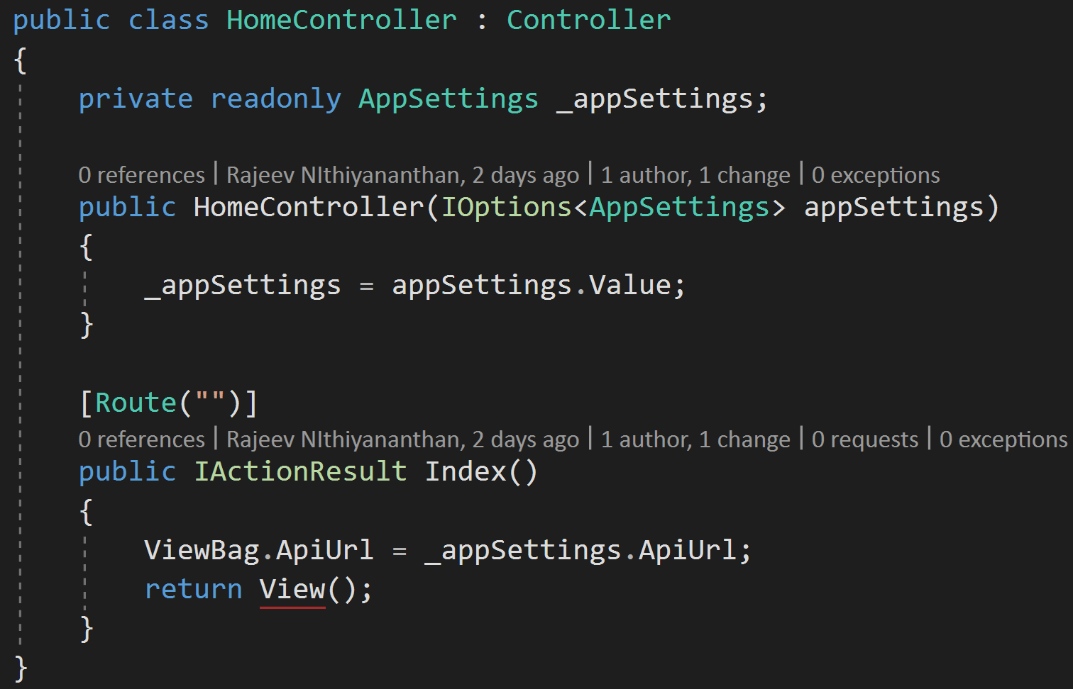 ASP.NET Core AppSettings & Azure – Rajeev's Curiosity